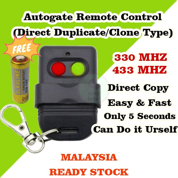 Direct Copy Autogate Remote Control SMC5326 433mhz 330MHz remote ...