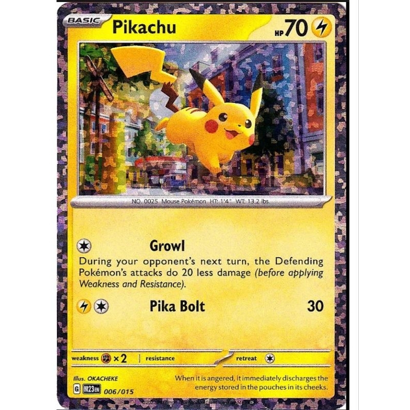 Pikachu 006/015 McDonald's Pokemon Card Holo Promo | Shopee Malaysia