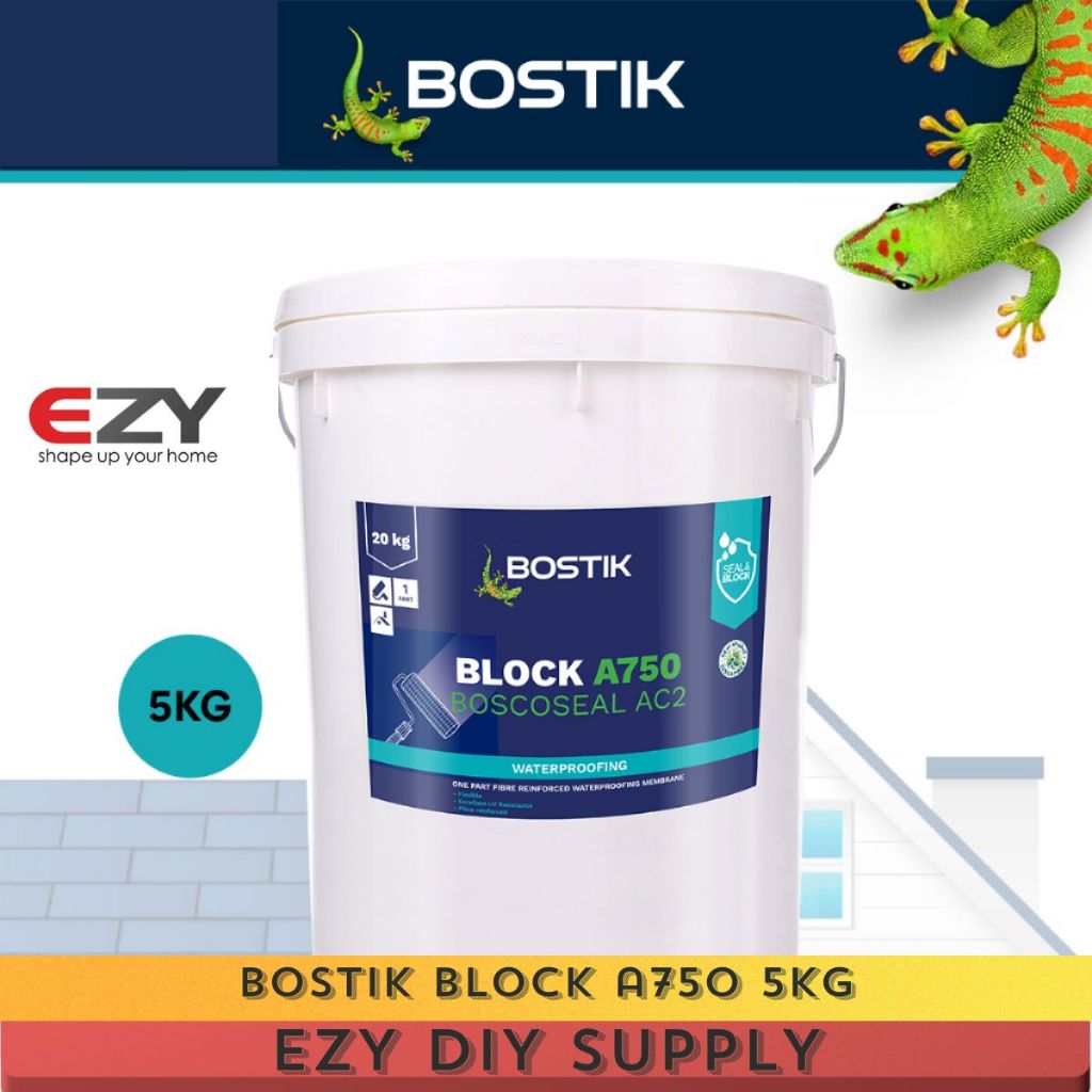 Bostik Block A750 Boscoseal AC2 One Part Fiber Reinforced Waterproofing ...