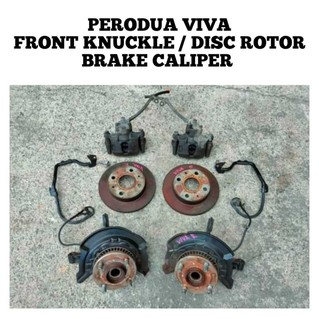 Perodua Viva Disc Rotor / Brake Caliper / Knuckle Wheel Hub Bearing ...