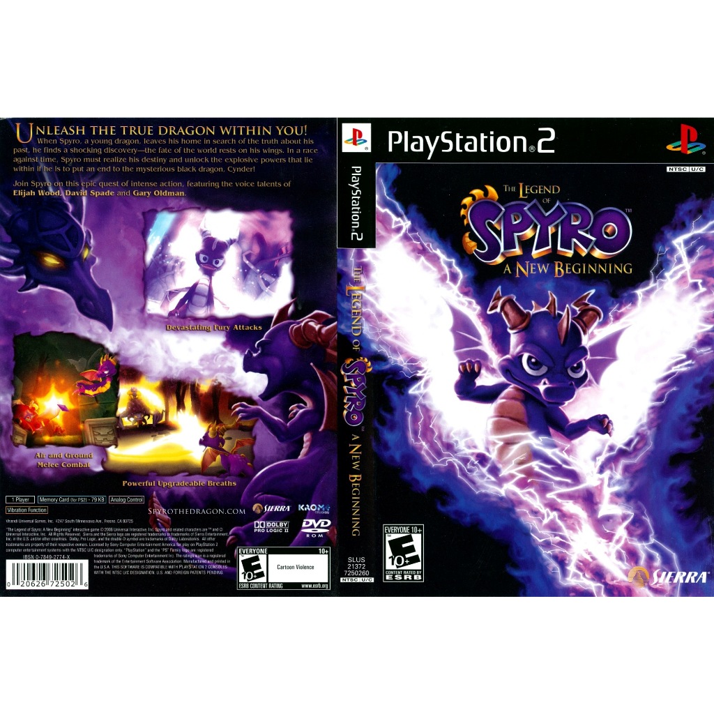 PS2 DVD Games Legend of Spyro, The - A New Beginning | Shopee Malaysia