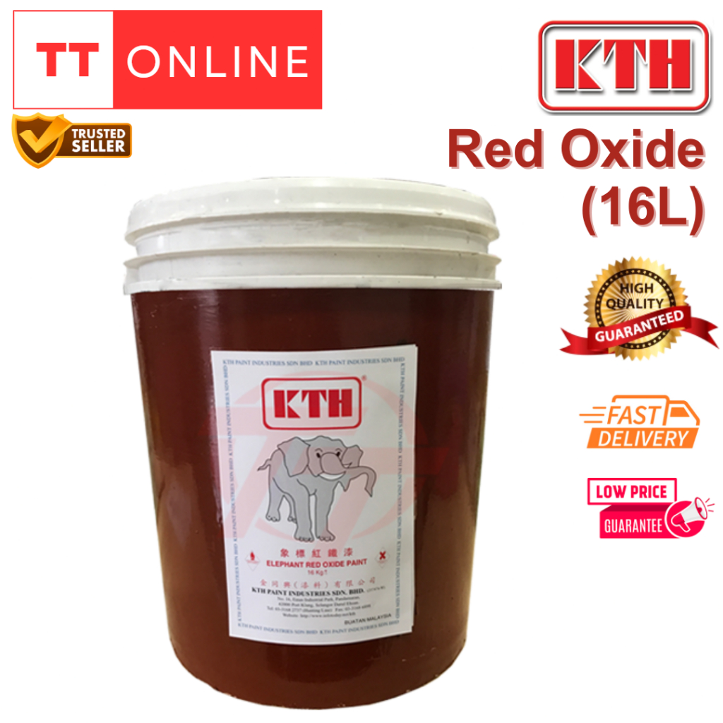 KTH Red Oxide Paint (16 Litre) Cat Oksida Merah | Shopee Malaysia