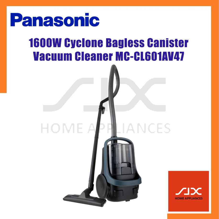Panasonic 1600W Cyclone Bagless Canister Vacuum Cleaner MC-CL601AV47 ...