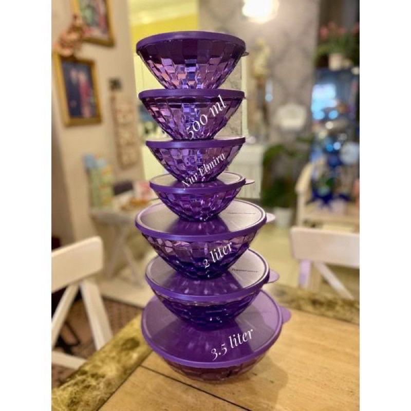 tupperware prisme purple (1 set 6 pcs) | Shopee Malaysia