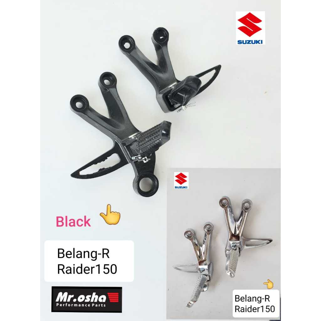 SUZUKI BELANG R / RAIDER 150 - REAR FOOTREST BRACKET SET (READY STOCK ...