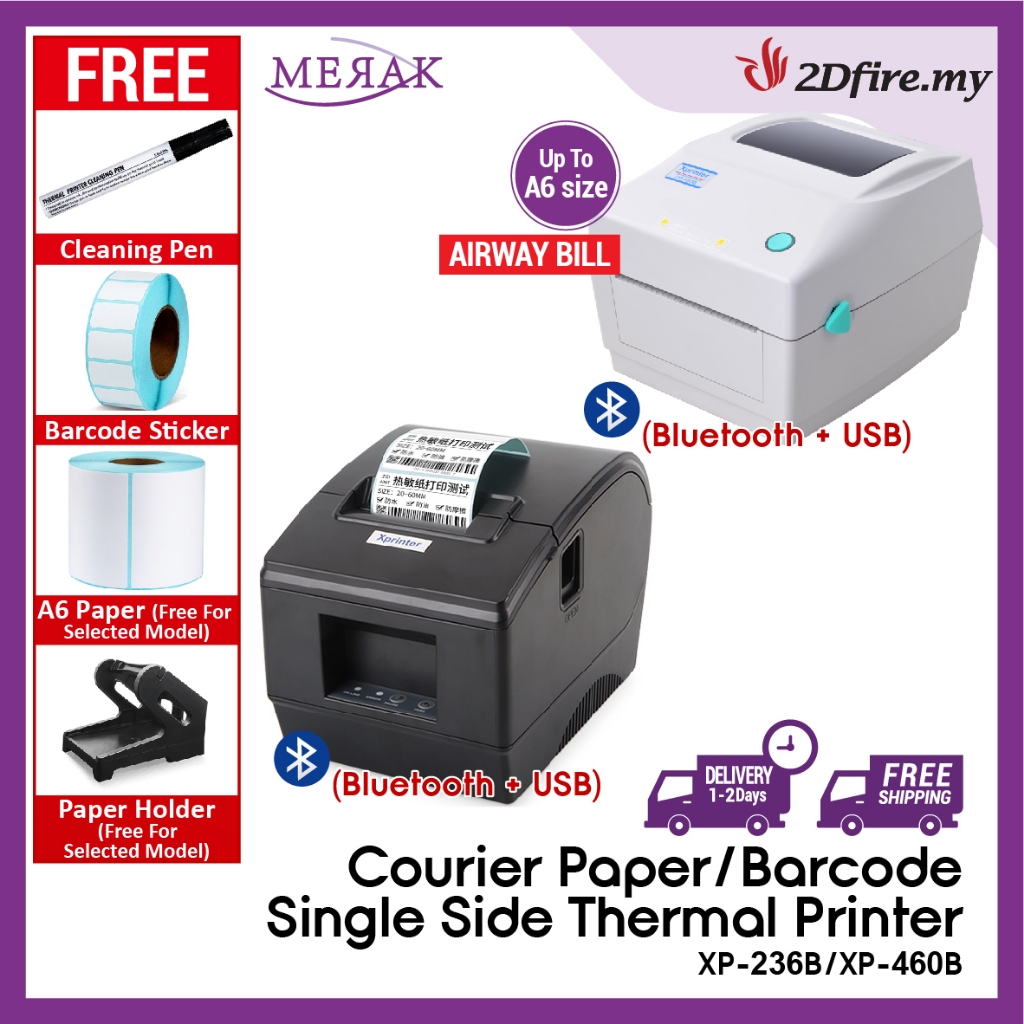 Courier Paper Thermal Printer XP-2368/XP-4608 USB Thermal Printing ...