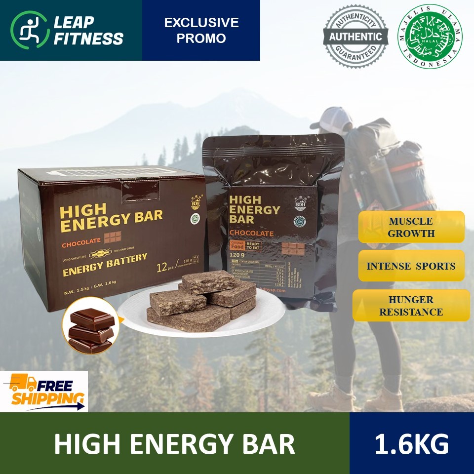 High Energy Bar 1.6kg (12 packs / 24pcs) with protein [HALAL] by BDH ...