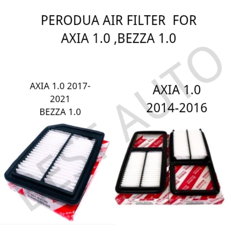 TOYOTA GENUINE PARTS AIR FILTER PENAPIS UDARA PERODUA AXIA 2014-2016 ...