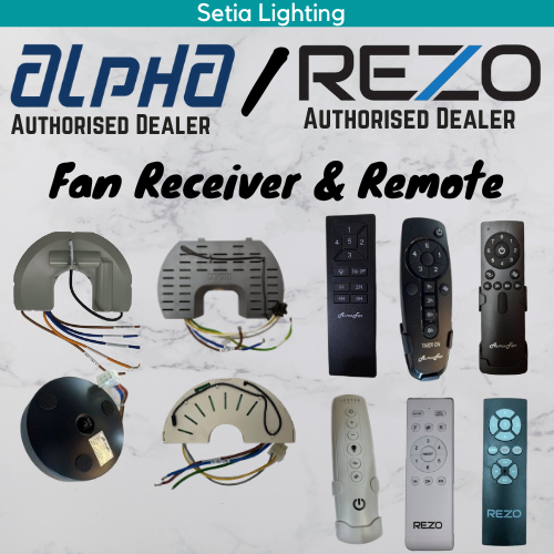 Alpha REZO Ceiling Fan Receiver Remote Control Alkova Axis Dezi Pazion ...