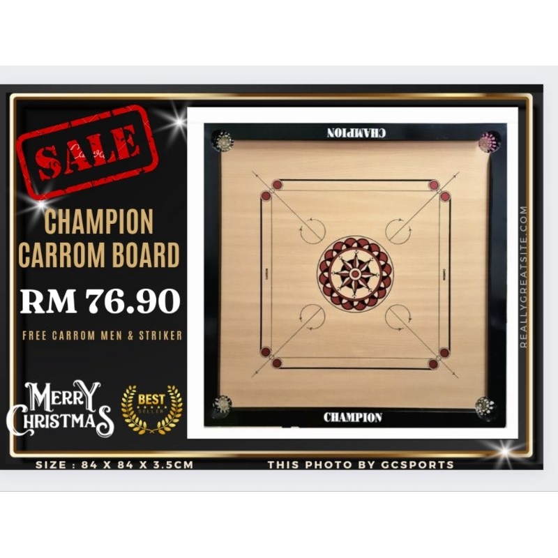 CHAMPION Carrom Board (84cm) | Shopee Malaysia