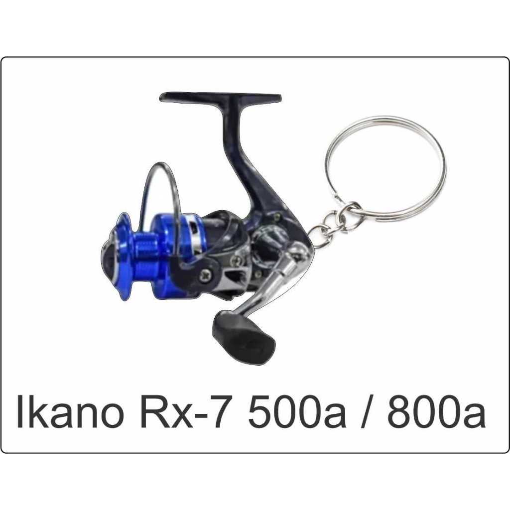 RX-7 500A / 800A IKANO mesin pancing fishing reel 2d keychain | Shopee Malaysia