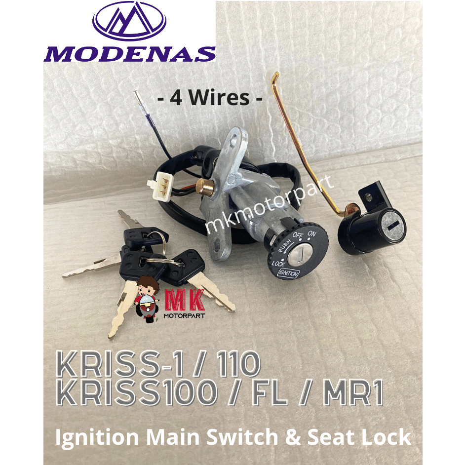 [ SC ] Modenas KRISS 1 , 2 / 100 FL 110 120 / MR1 Ignition Main Switch ...
