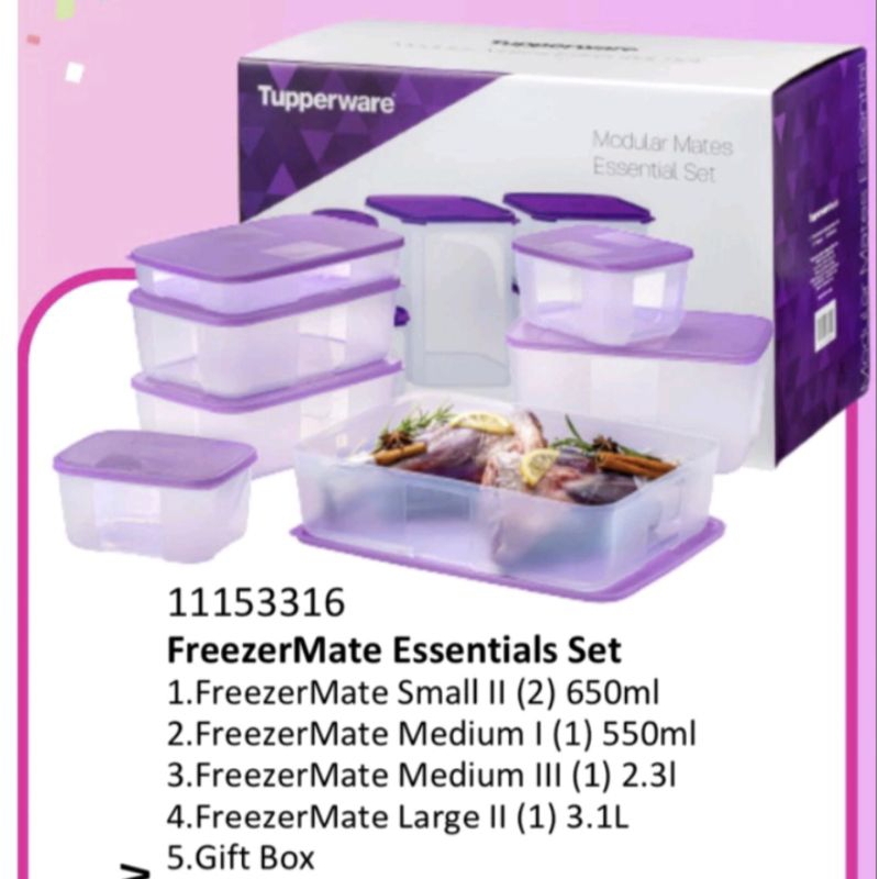Tupperware FreezerMate Essential Set (7pcs) | Shopee Malaysia