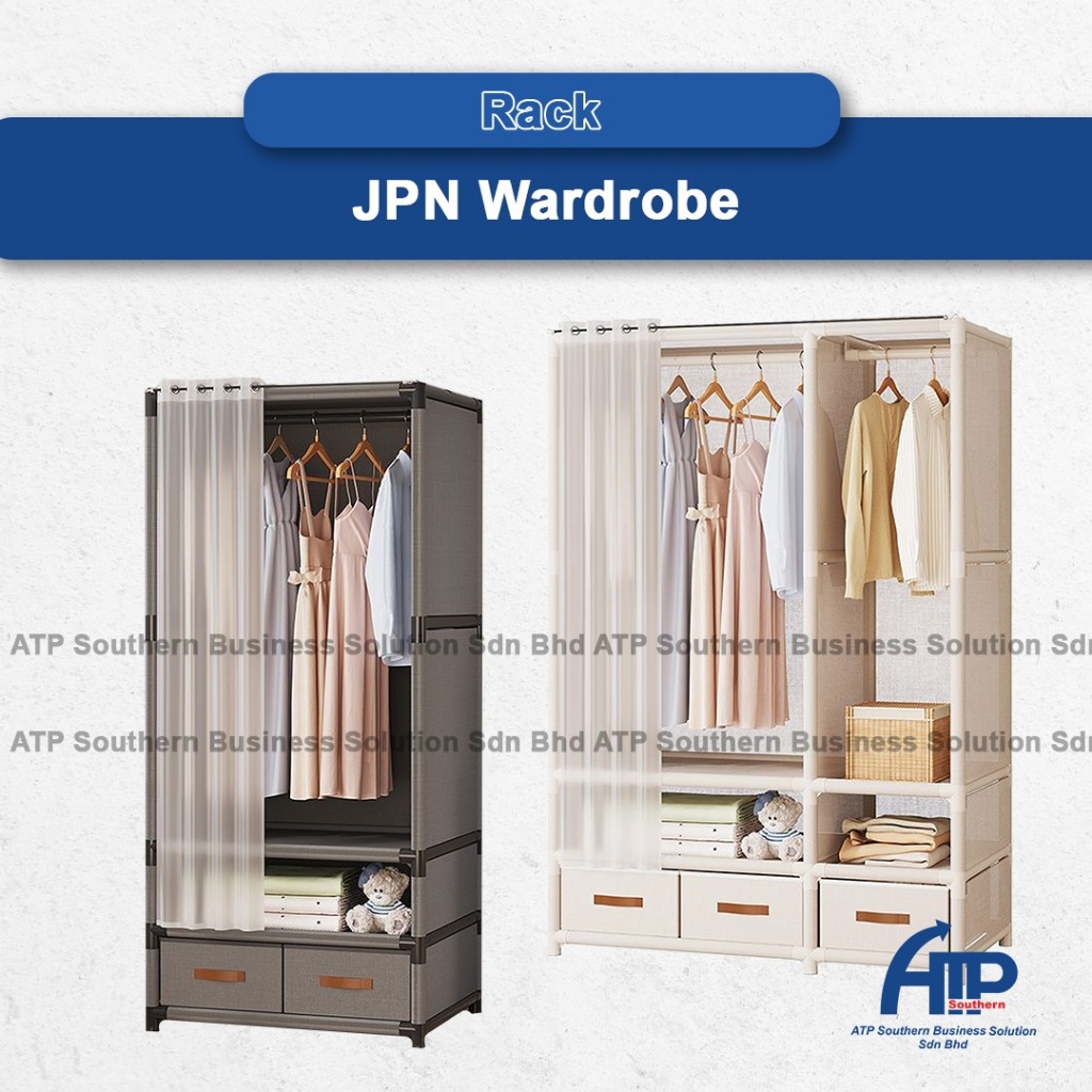 JPN Wardrobe Large Capacity Japanese Style Wardrobe Household Bedroom ...