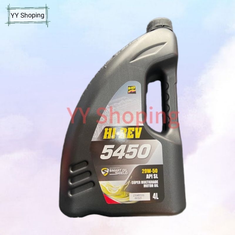Hi-Rev 4L 20W50 & PERODUA GENUINE OIL SAE 10W-30 3LITER MINYAK HITAM ...