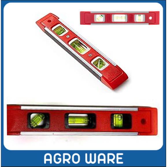 Torpedo Level Measure Three Vial Aluminum Construction Magnetic ...