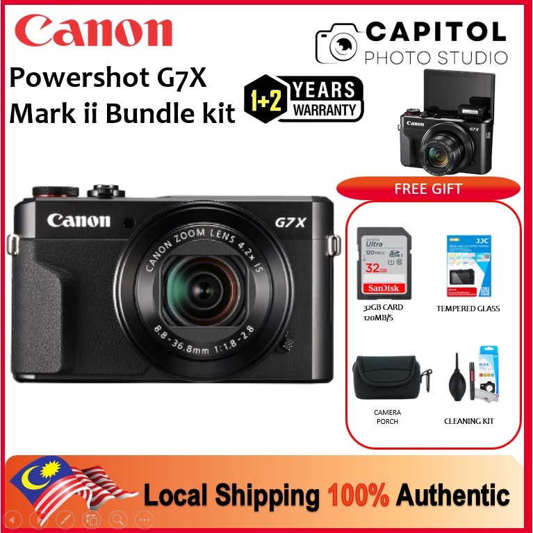 Canon PowerShot G7X Mark II Digital Camera (Warranty by Canon Malaysia ...