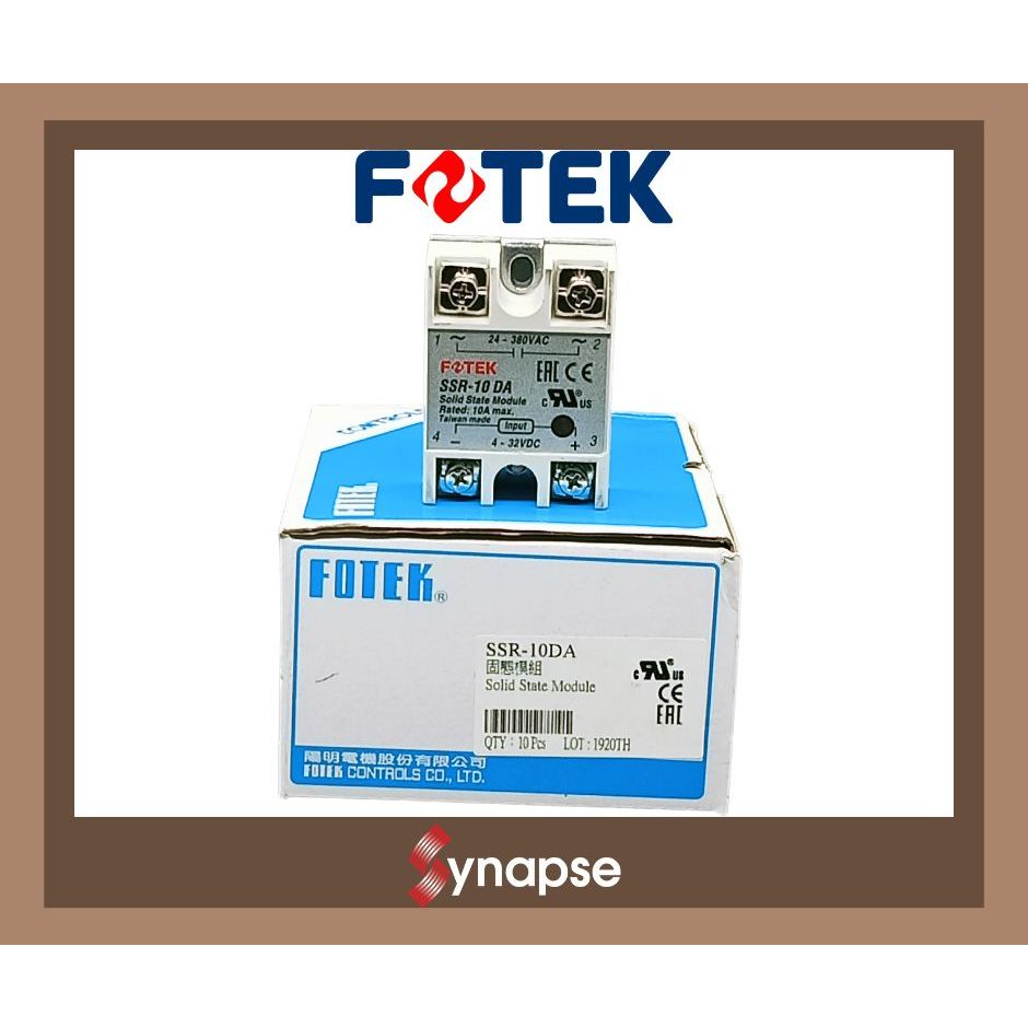 FOTEK SOLID STATE RELAY #SSR #SSR-10DA #ORIGINAL FOTEK SSR | Shopee Malaysia