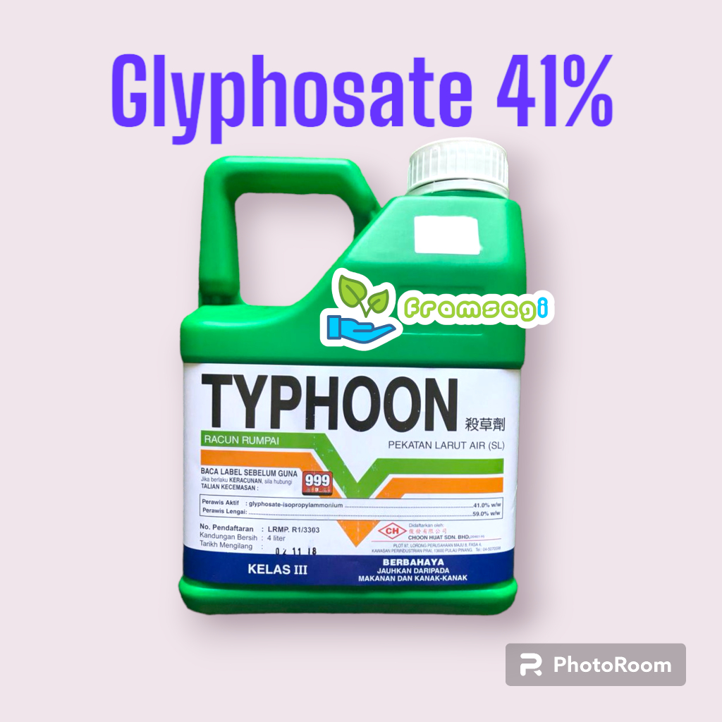 TYPHOON 4L Weed Killer (Racun Rumput Lalang/Ubat rumput/Racun Rumput ...
