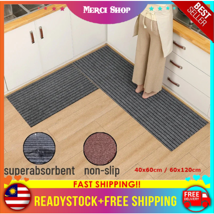 MS Large Doormat for Entrance Door Outdoor Indoor Anti Slip Striped ...