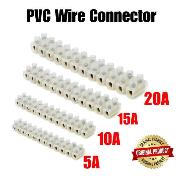 5A/10A/15A/20A PVC Wire Cable connector connecter Terminal Block 12 Way ...