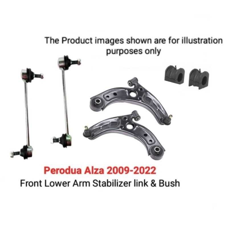 Perodua Alza 2009-2022 Front Lower Arm Stabilizer link Stabilizer Bush ...
