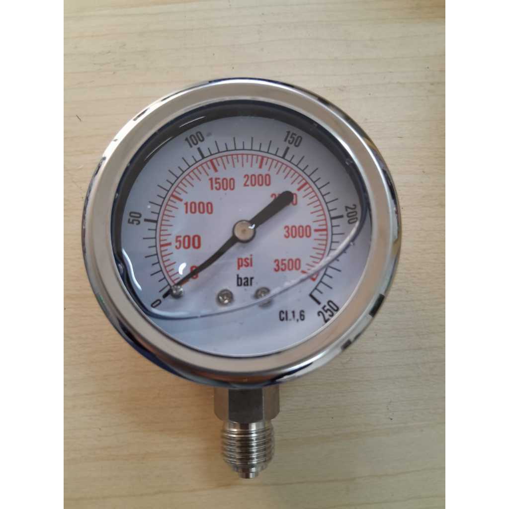 🔥Local Ready Stock 🔥 0-3500 PSI Stainless Steel Hydraulic Liquid Filled ...