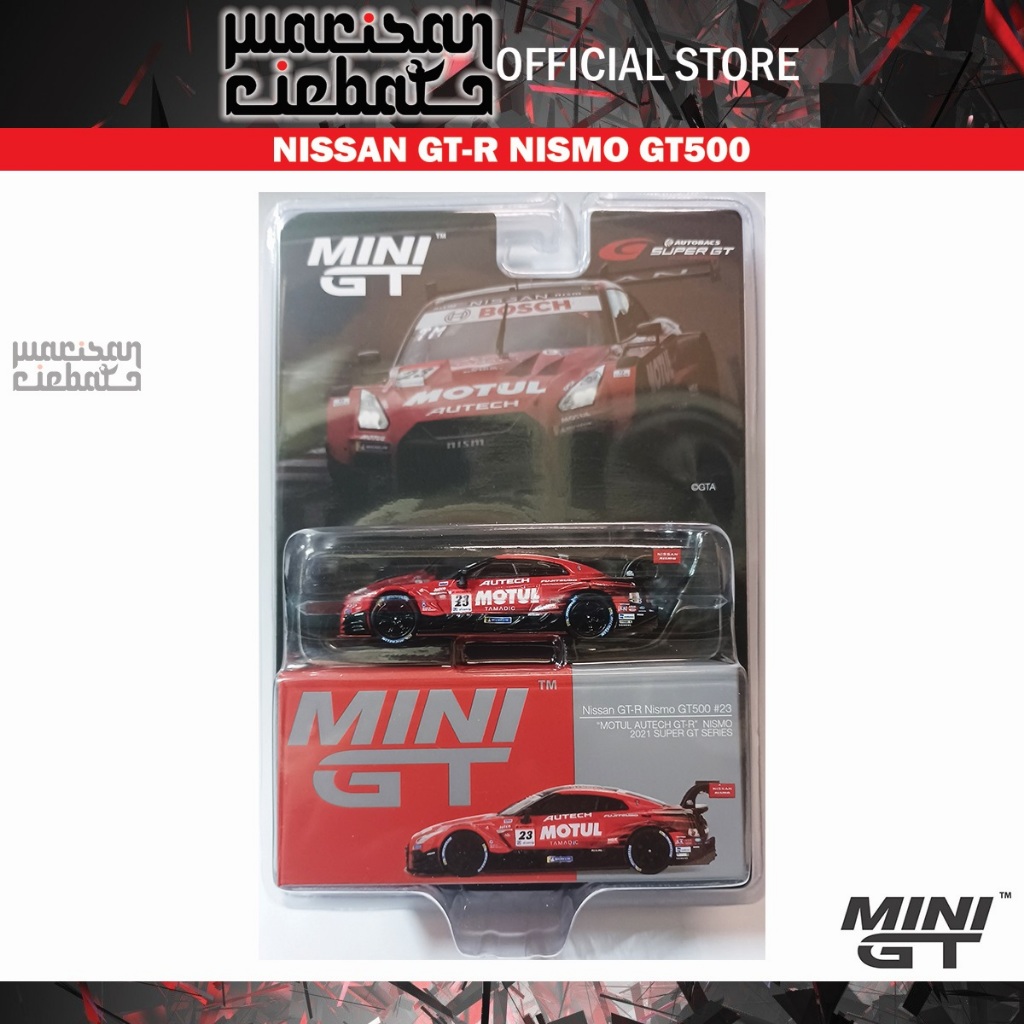 Mini GT 1/64 595 Nissan GT-R Nismo GT500 #23 “MOTUL AUTECH GT-R" NISMO 2021 SUPER GT SERIES ...