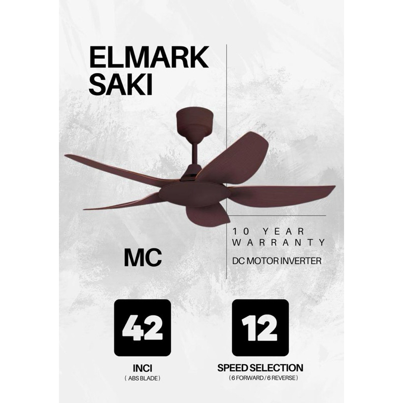 Elmark 56” / 42” Saki Inverter Dc fan kipas ceiling muji gold Alpha ...