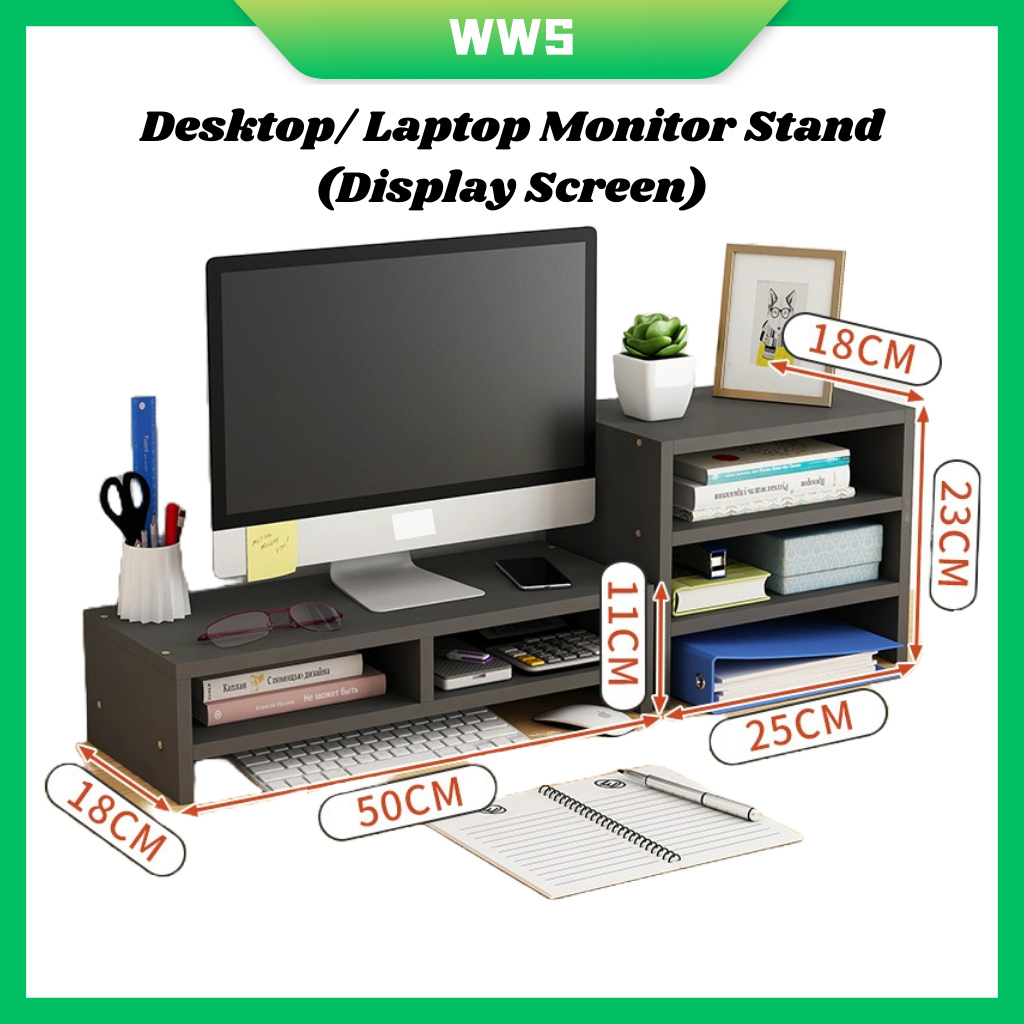 Monitors Stand (Computer)(Desktop)(Laptop)(Display Screen Riser ...