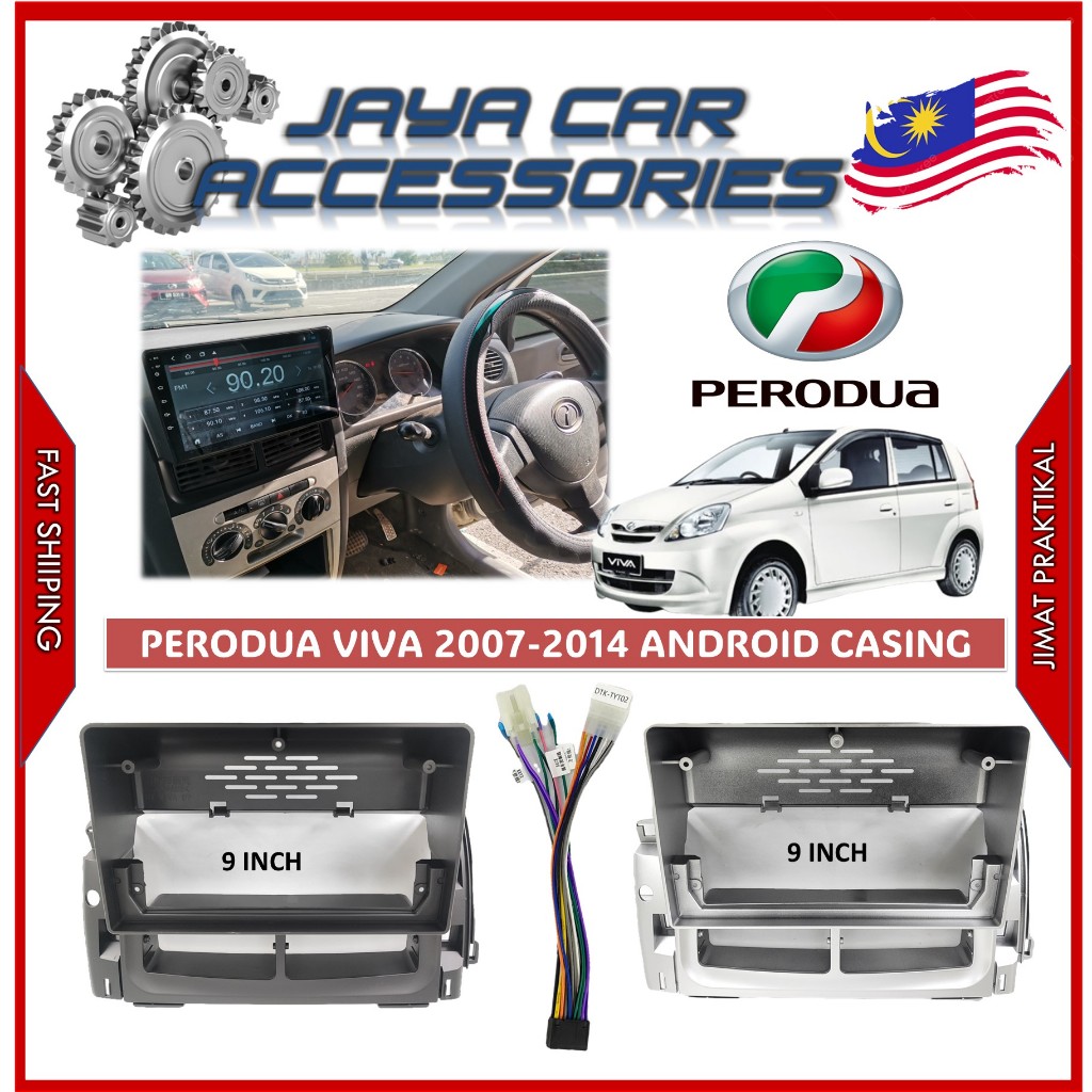 Android Player Casing 9 INCH For Perodua Viva 2007 2008 2009 2010 2011 ...