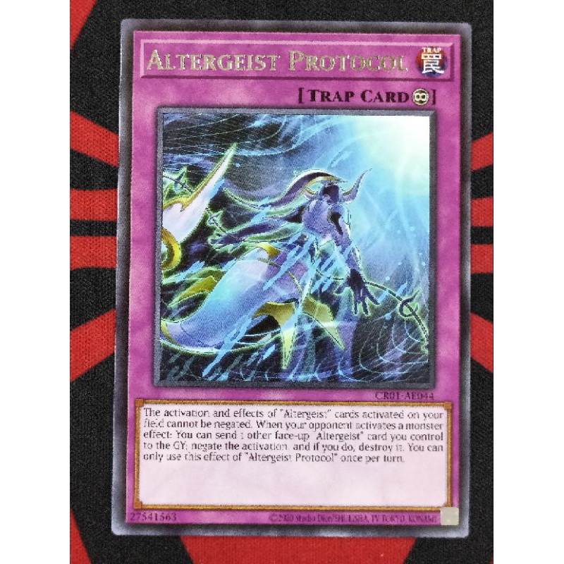 YUGIOH KONAMI CR01-AE044 Altergeist Protocol (Rare) | Shopee Malaysia
