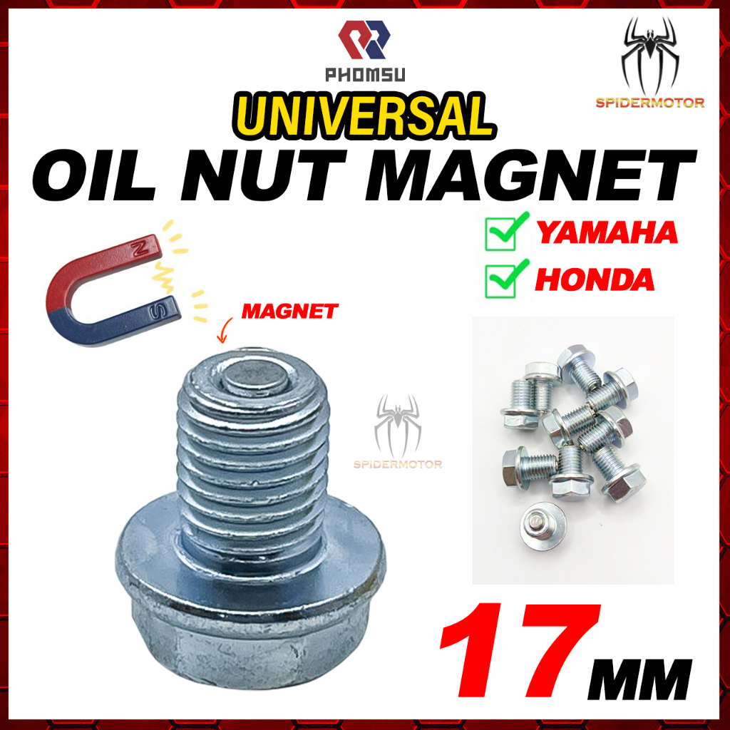 PHOMSU MAGNETIC BOLT OIL DRAIN NUT/SKRU MINYAK HITAM MAGNET/ENGINE NUT ...