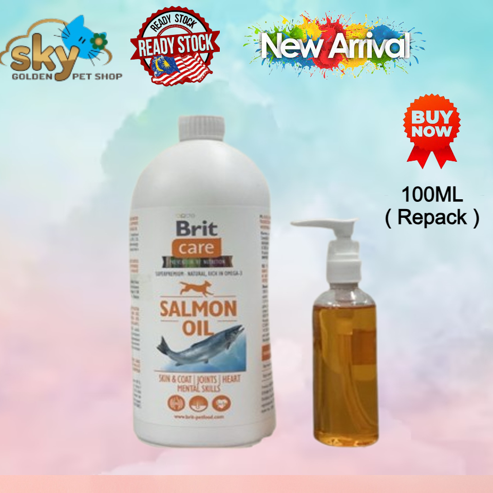 Brit Care Salmon Oil 100ml - Repack | Shopee Malaysia