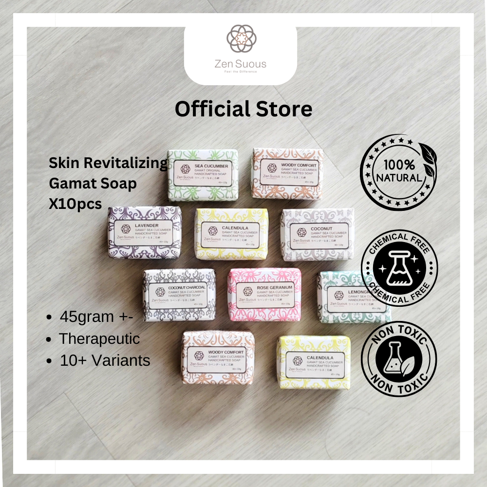 ZenSuous Handmade Sea Cucumber GAMAT soap +-45gram | Shopee Malaysia