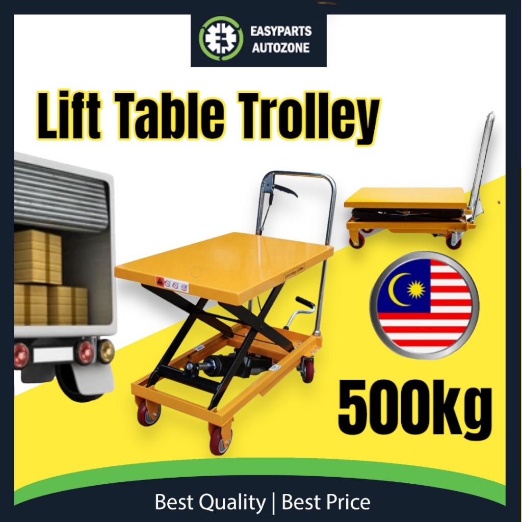 【500Kg & 150KG】 Hydraulic Lift Table Truck Trolley Heavy Duty Troli ...