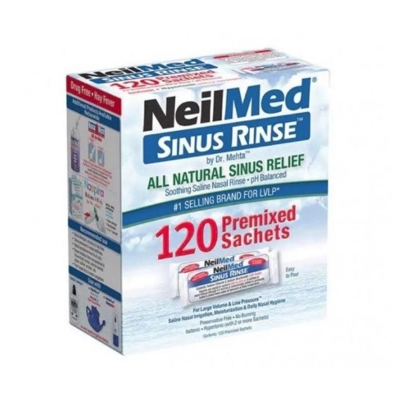 NEILMED SINUS RINSE PREMIXED SACHETS 120'S [EXP: 07/2026] | Shopee Malaysia