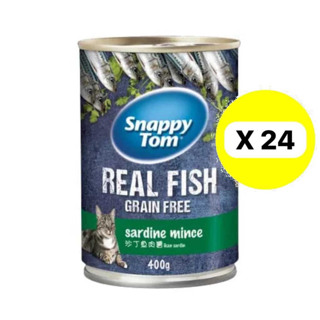 Snappy Tom Canned Food (1 Carton 24 Can )400g Cat Wet Food / Makanan ...