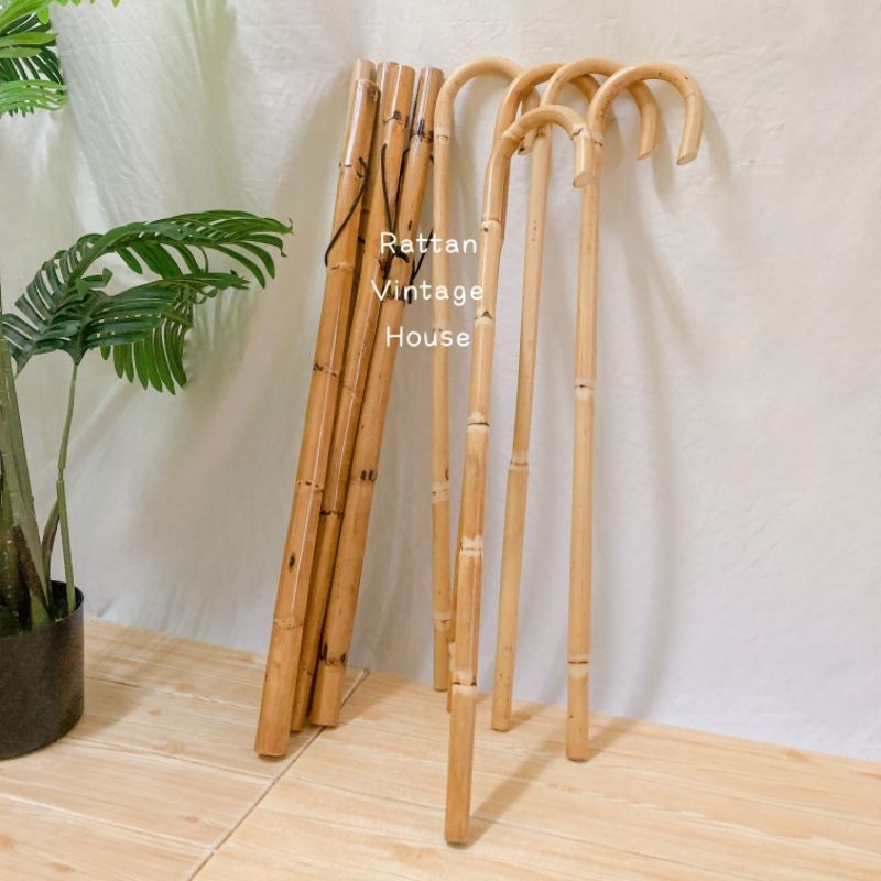 (Rattanvintage) 🔥 32-35inch Rattan Manau Stick | Tongkat | Walking ...