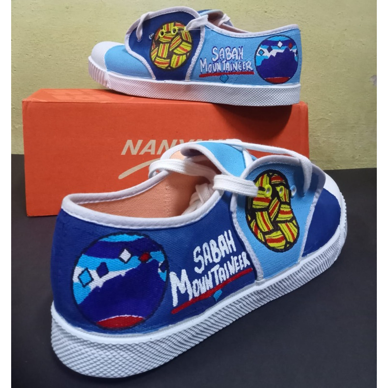 Kasut Nanyang SABAH MOUNTAINEERS Stylo Fancy Sepak Takraw STL Custom ...
