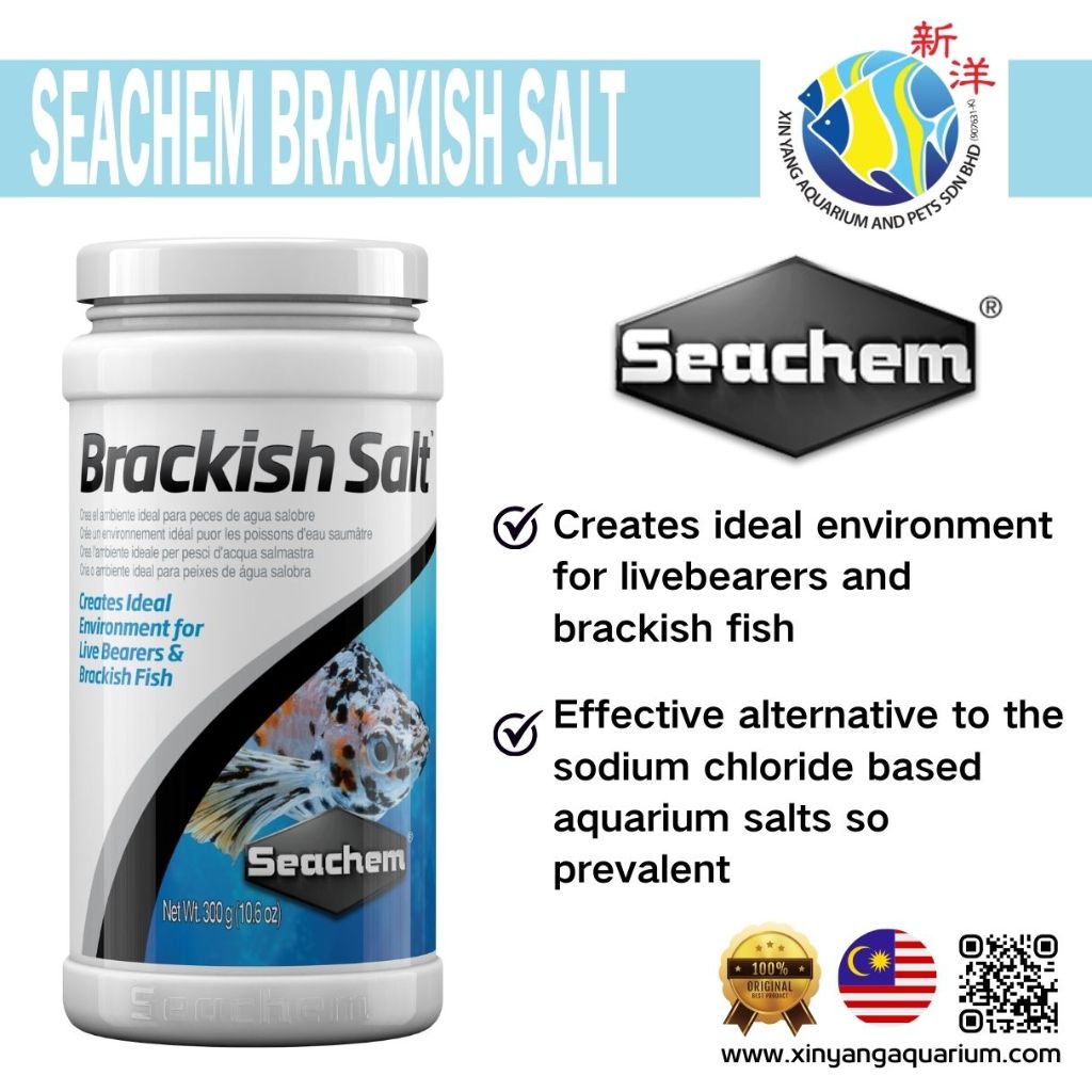SEACHEM BRACKISH SALT - 300G | Shopee Malaysia