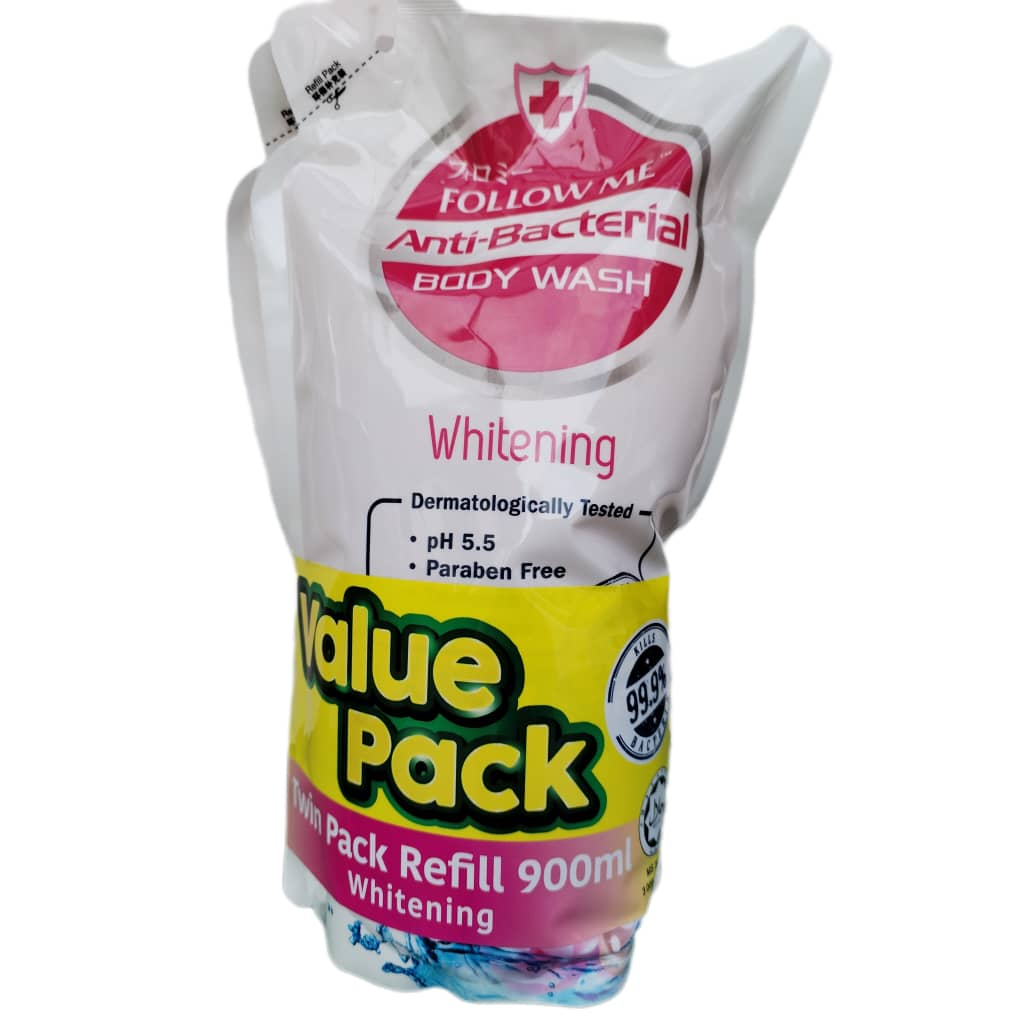 Follow Me Body Wash Whitening 900ml x 2 (Value Pack) | Shopee Malaysia