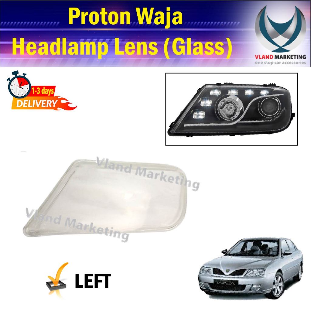 Proton Waja Glass Headlamp Lens ( Clear ) | Shopee Malaysia