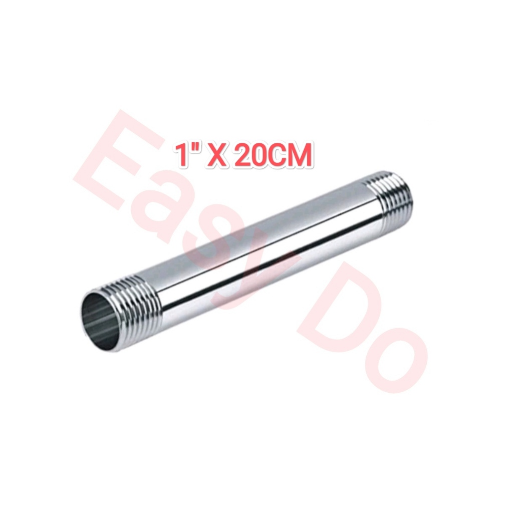 1 INCH(10CM - 50CM) Stainless Steel Pipe Connector Water With Thread ...
