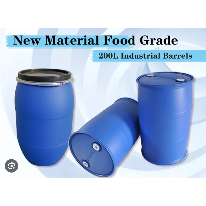 Drum 200L NEW/BARU Tong Drum Plastik / Tong Air / Blue Drum Plastic ...