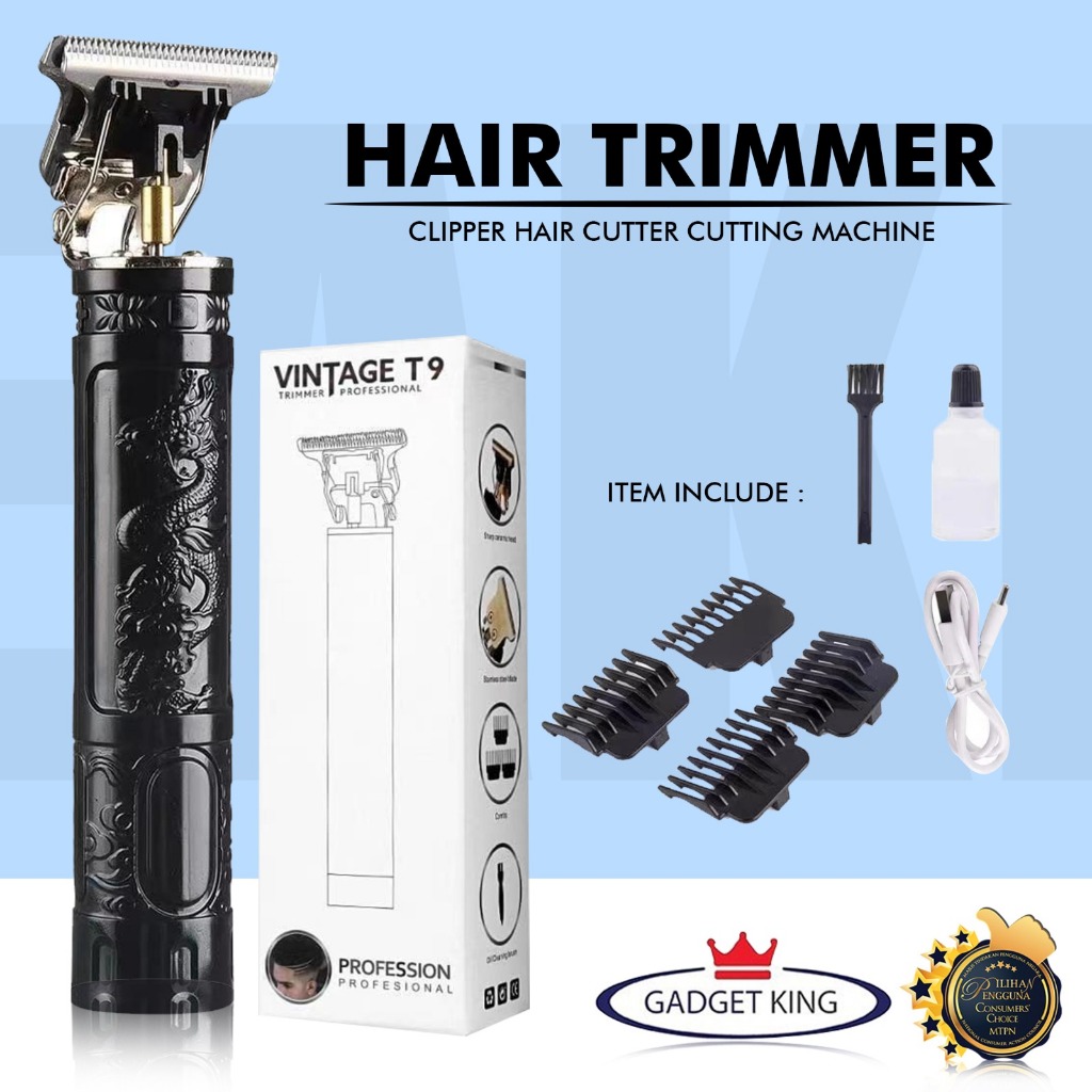Vintage T9 Hair Trimmer Professional Razor HW-T8 Blade Mesin Gunting ...