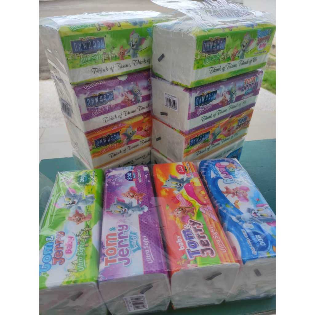Onward Facial Tissue Tom & Jerry Soft Pack 4x200S | Shopee Malaysia
