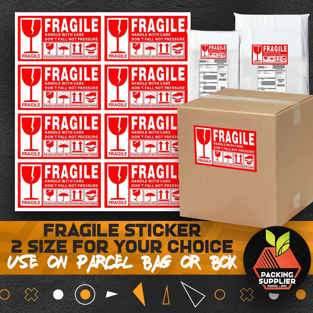Fragile Sticker Protected Sticker Label Fragile Sticker Handle With ...