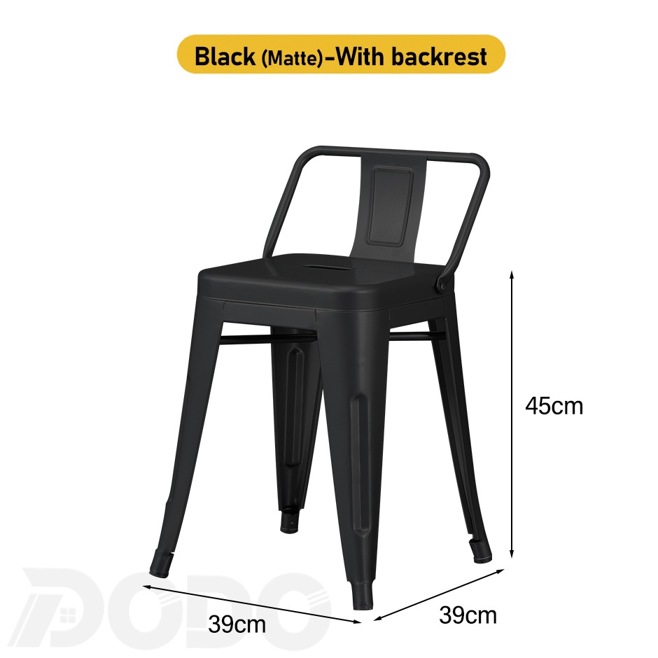 DO Metal High Chair Bar Stool Cafe Chair Dining Chair Kerusi Makan ...