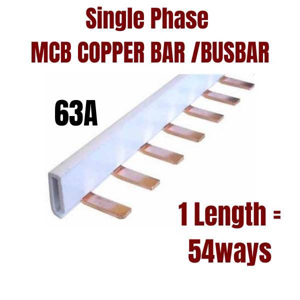 [Length] MCB Pure Copper Bar / MCB Copper Bus Bar with PVC Insulated ...